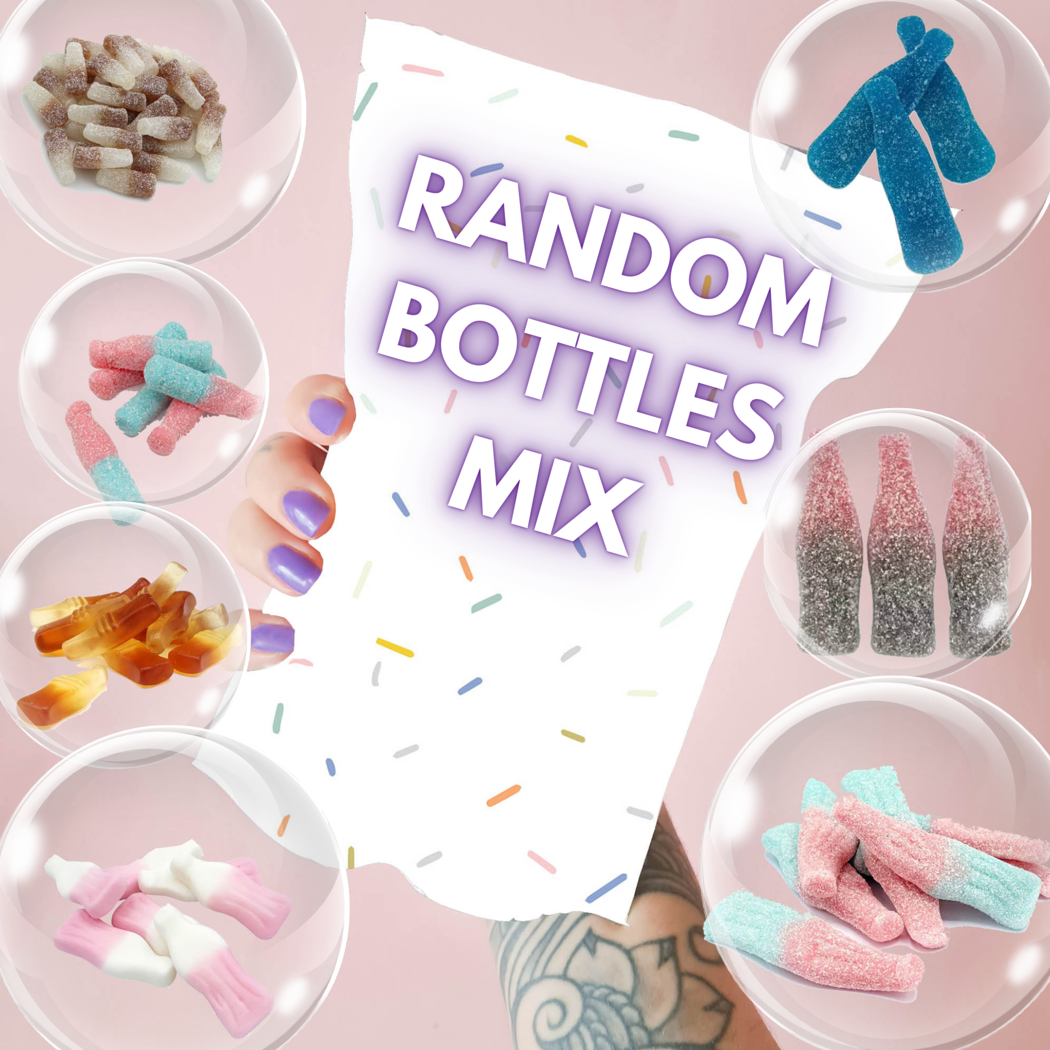 500g BOTTLES MIX – Confetti Candy Co